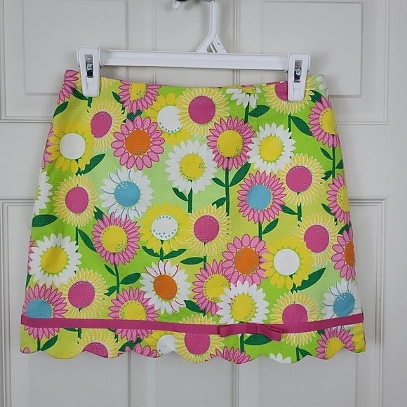 Lilly Pulitzer | Skirts | Lilly Pulitzer Floral Daisy Skort Vintage ...